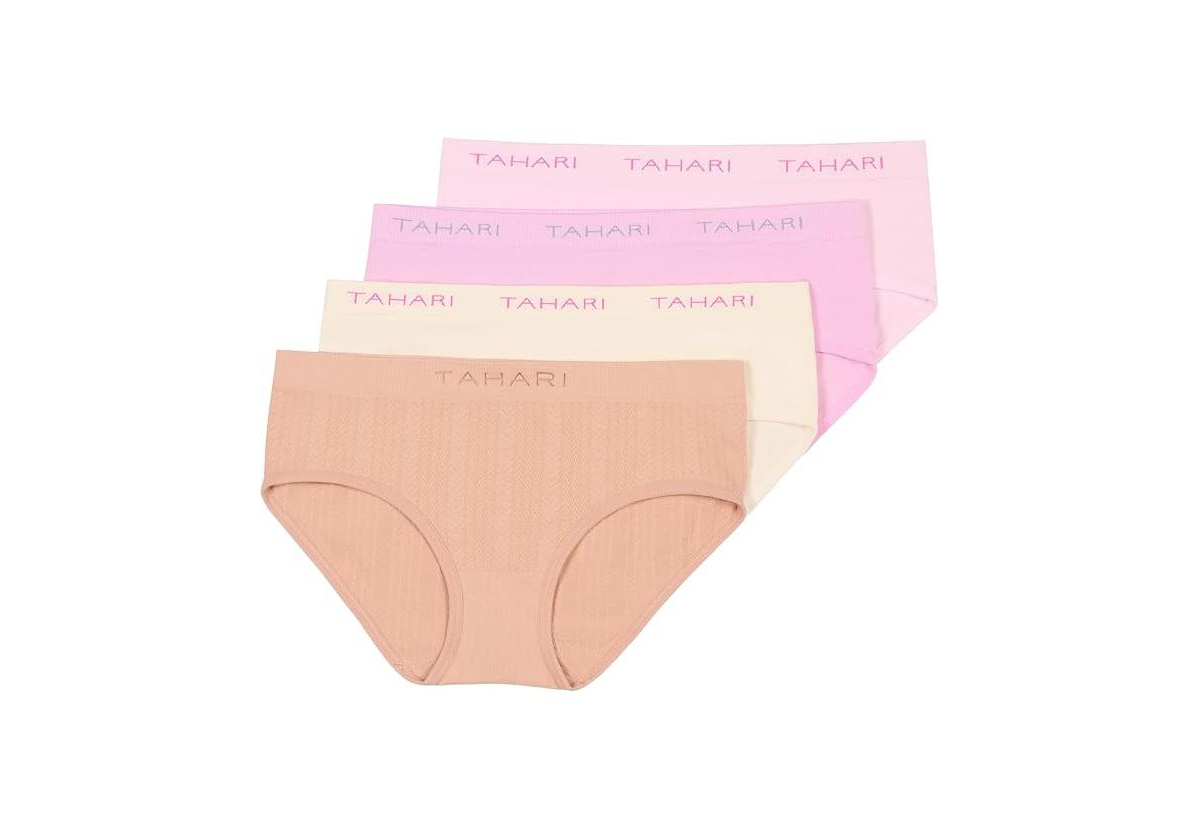 Click here for Tahari Girls 4-Pack Seamless Solid Color Hipsters... prices