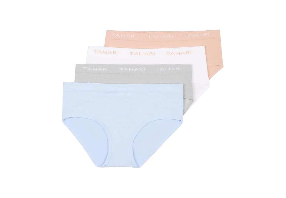 Click here for Tahari Girls 4-Pack Seamless Solid Color Hipsters... prices