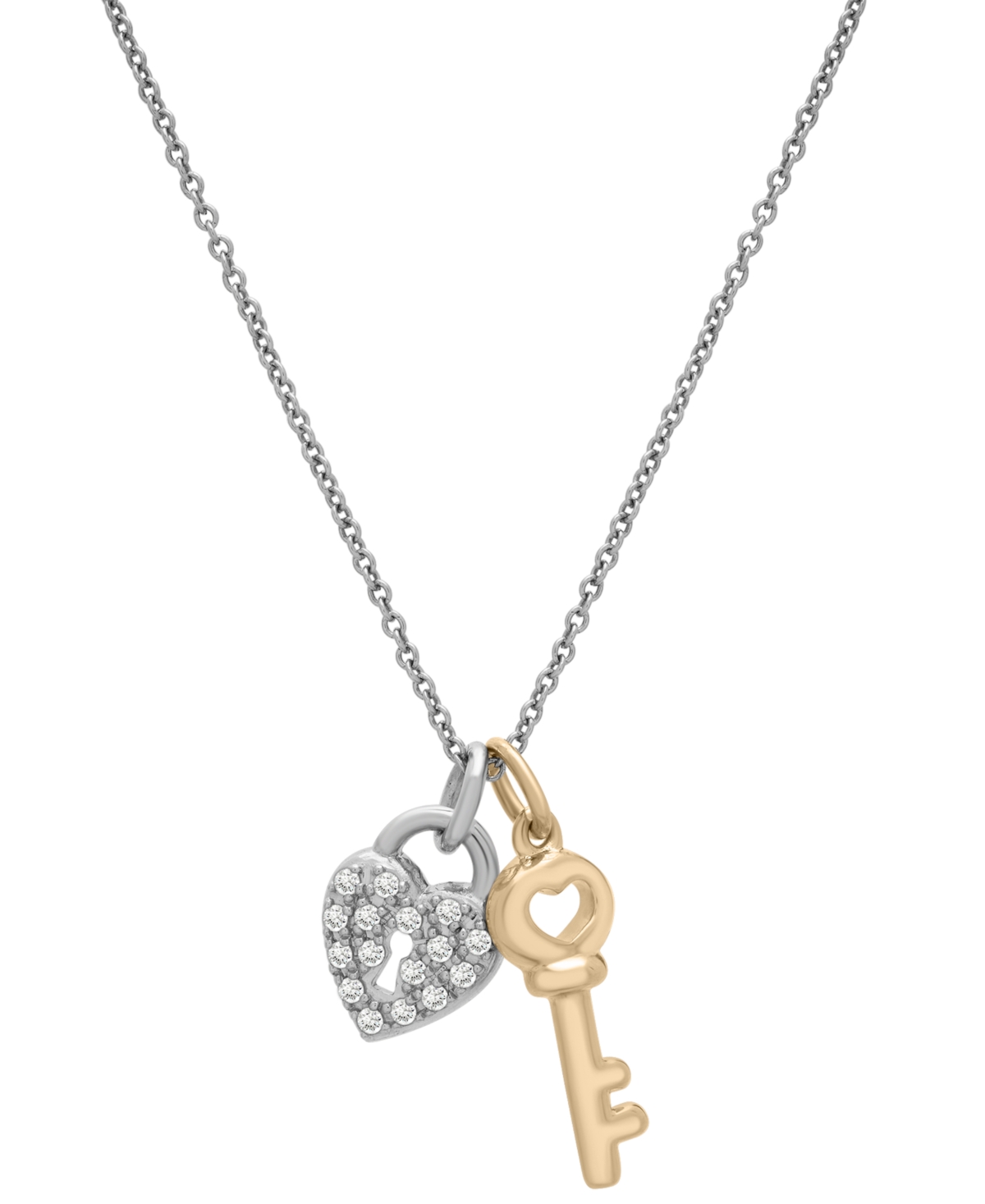 Click here for Macys Diamond Pendant Necklace (1/10 ct. t. w.) in... prices