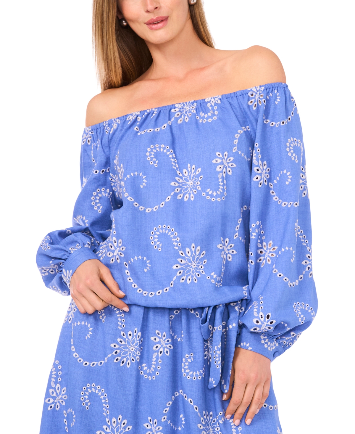 Click here for Vince Camuto Womens Off-the-Shoulder Tie Top - Ult... prices