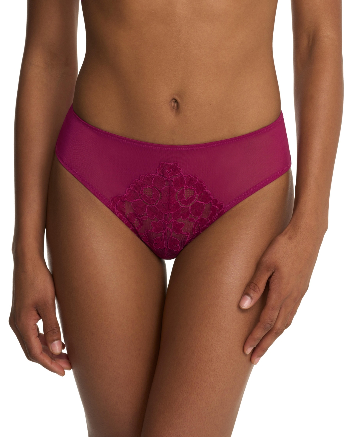 Click here for Natori Womens Peony Lace Hipster - Dk raspberry prices