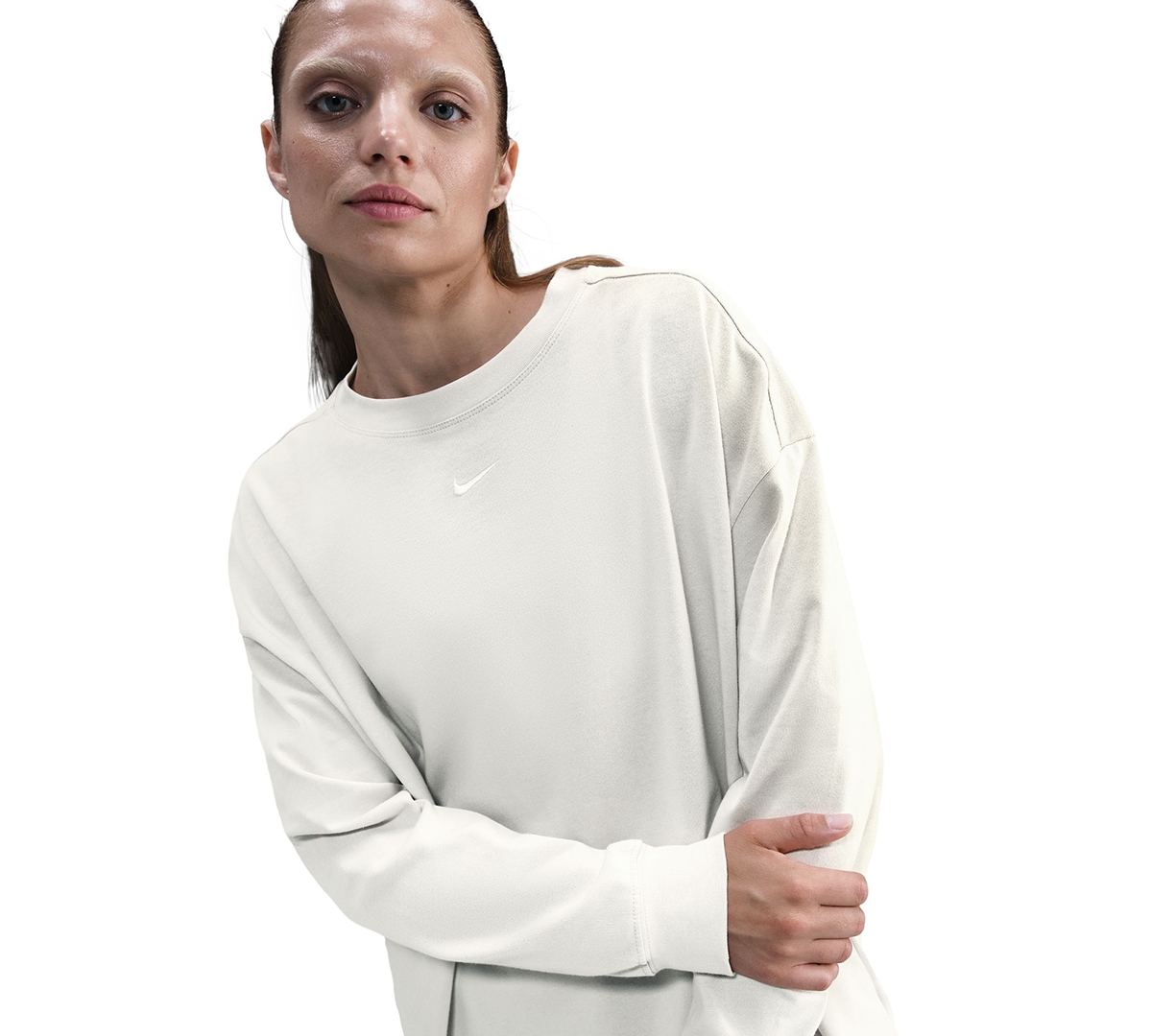 Click here for Nike Womens Oversized Long Sleeve T-Shirt - Light... prices