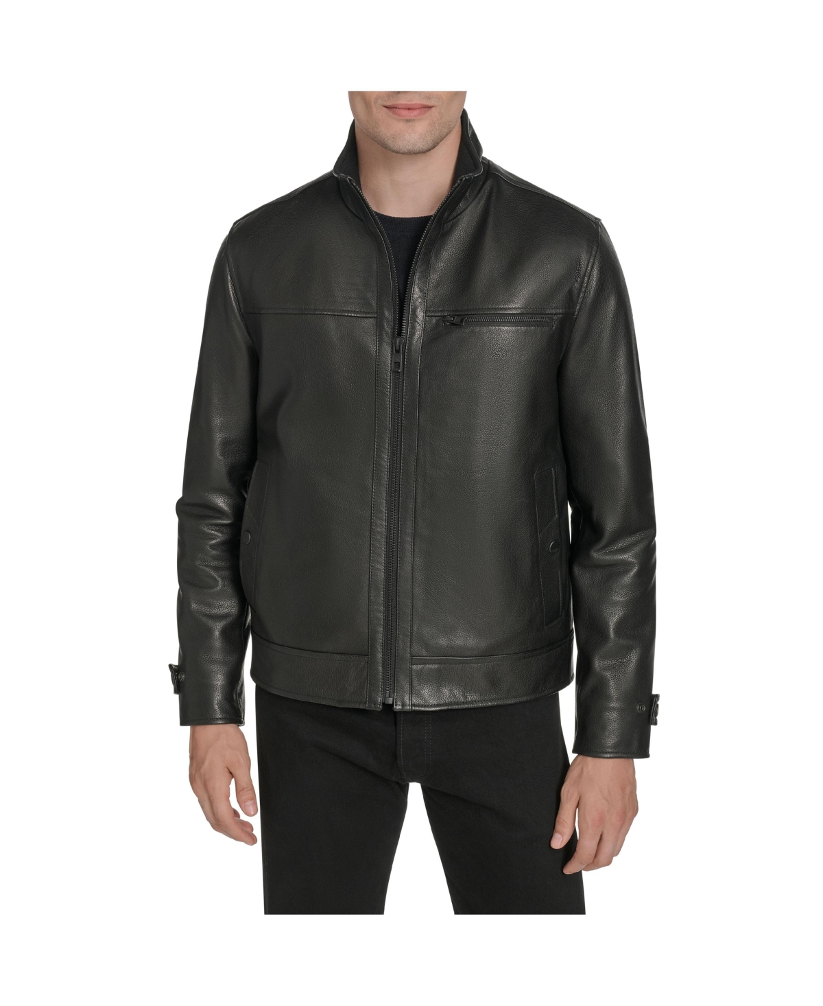 Click here for Andrew Marc Black Label Mens Skeld Leather Jacket... prices