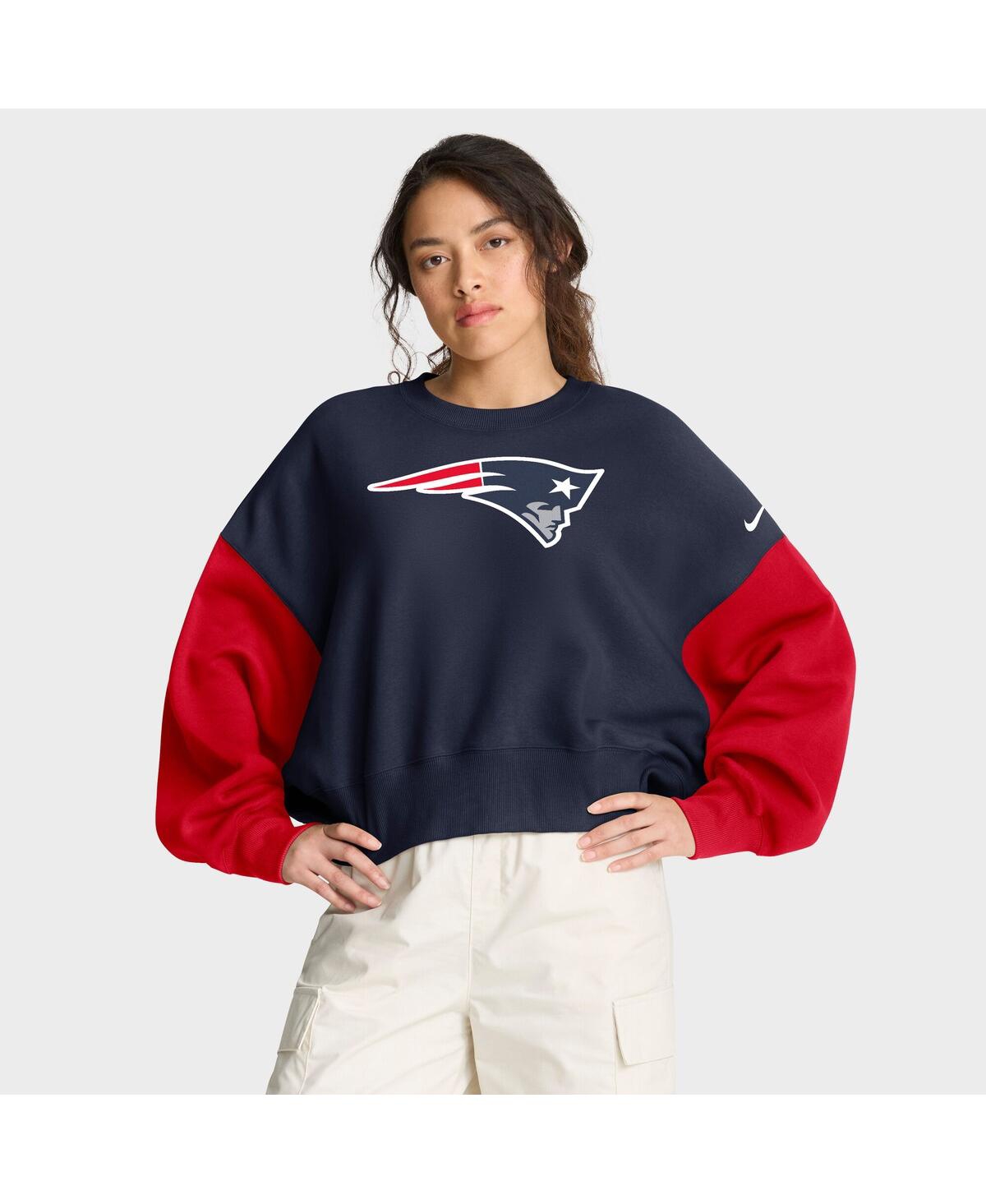 Click here for Nike Womens Navy New England Patriots Oversized Co... prices