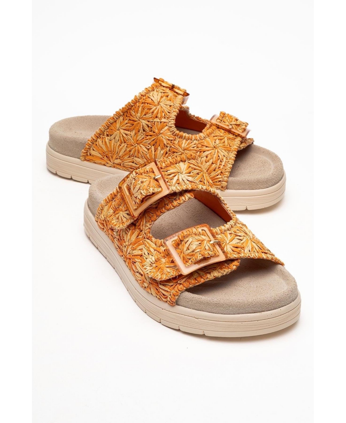 Click here for Forever & Always Shoes Milana Leather Double Strap... prices