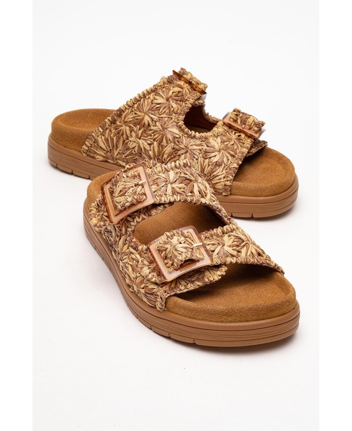 Click here for Forever & Always Shoes Milana Leather Double Strap... prices