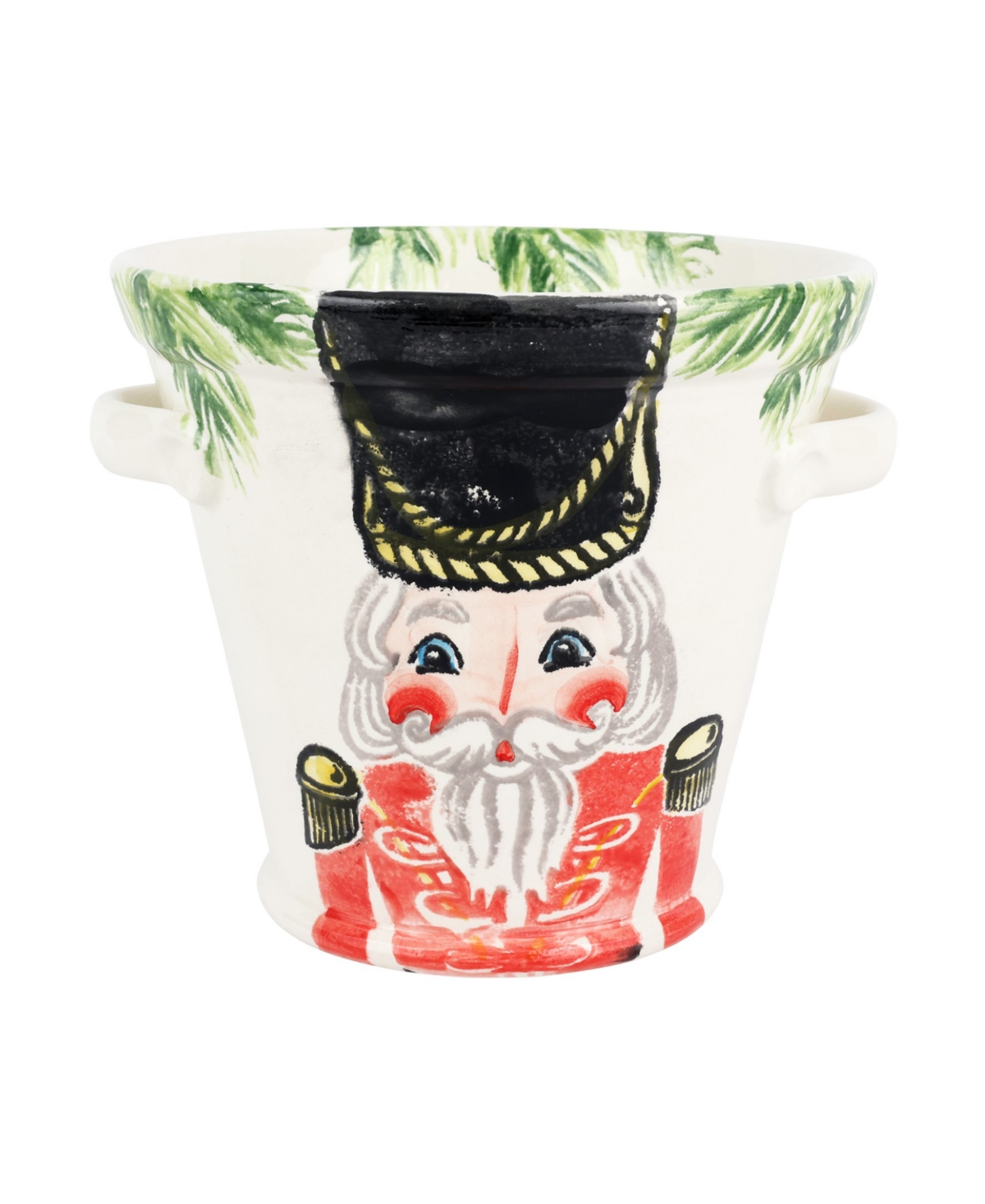 Vietri Nutcracker Ice Bucket - White