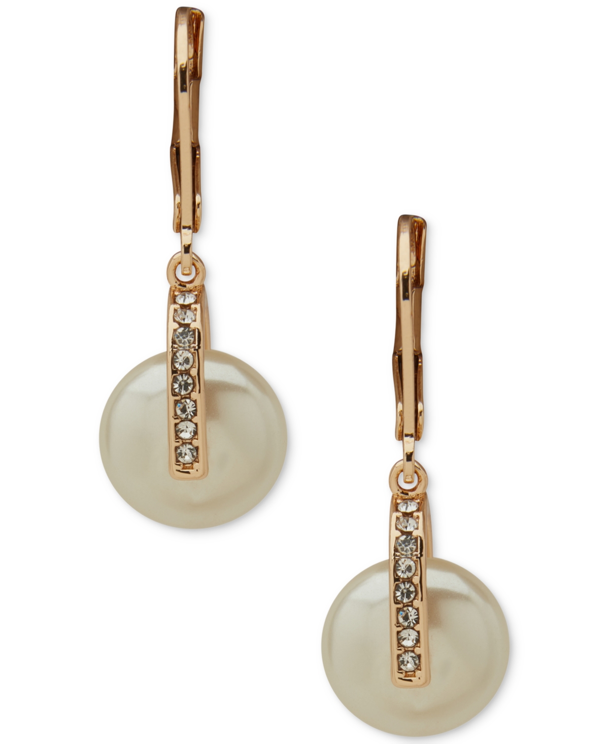 Click here for Anne Klein Imitation Pearl and Crystal Stone Gold-... prices