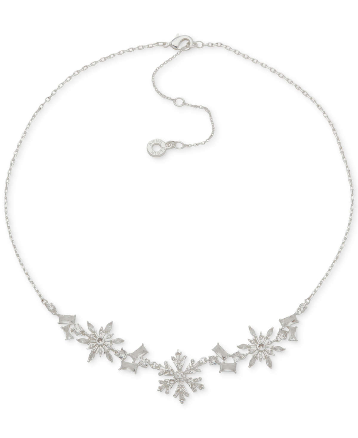 Click here for Anne Klein Cubic Zirconia Silver-Tone Snowflake Fr... prices