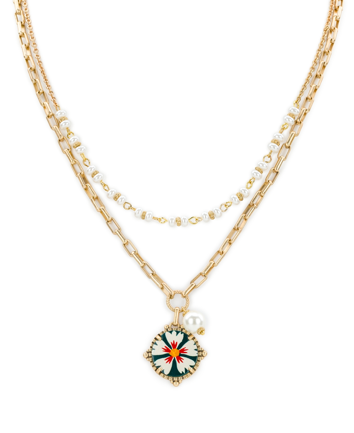 Click here for Patricia Nash Spruce Bead and Imitation Pearl Anti... prices