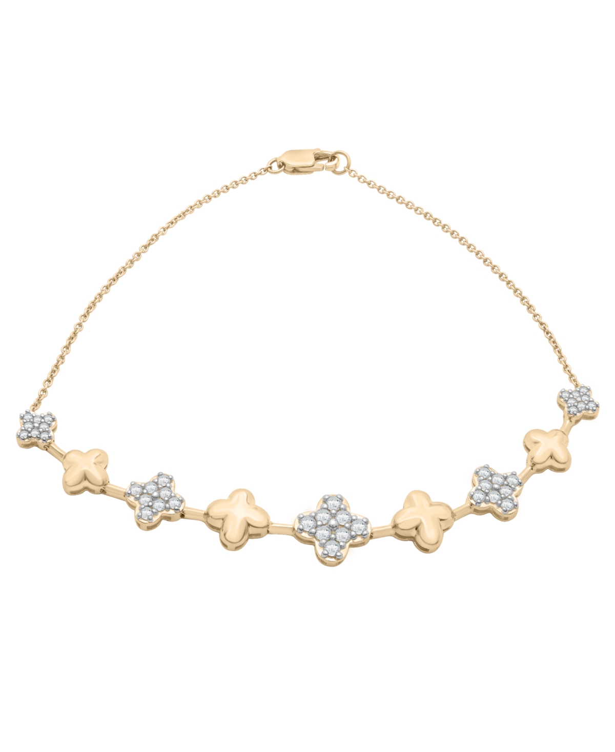 Click here for Wrapped in Love Diamond Clover Bracelet (1/2 ct. t... prices