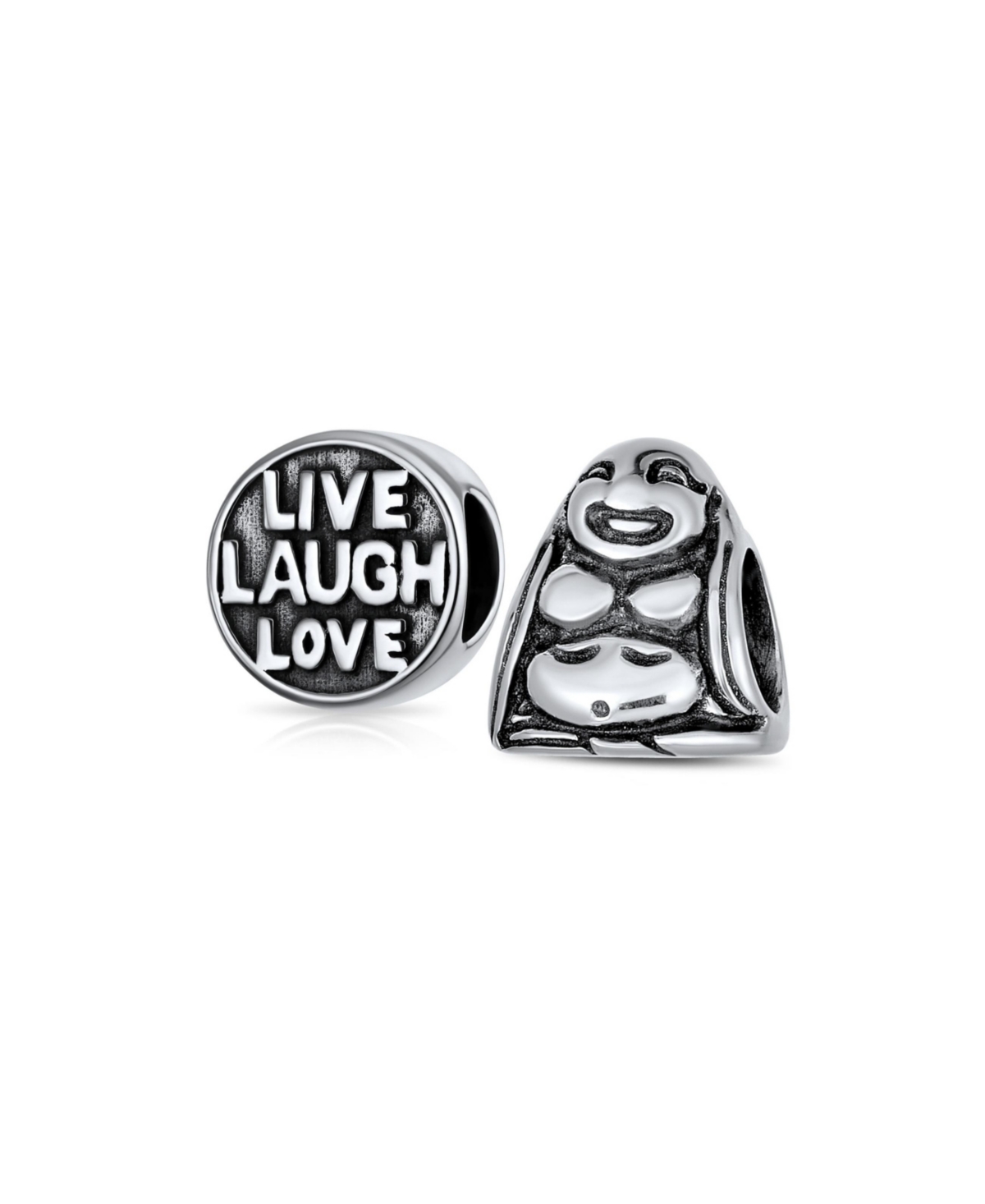 Click here for Bling Jewelry Set of 2 Live Laugh Love Mantra & As... prices