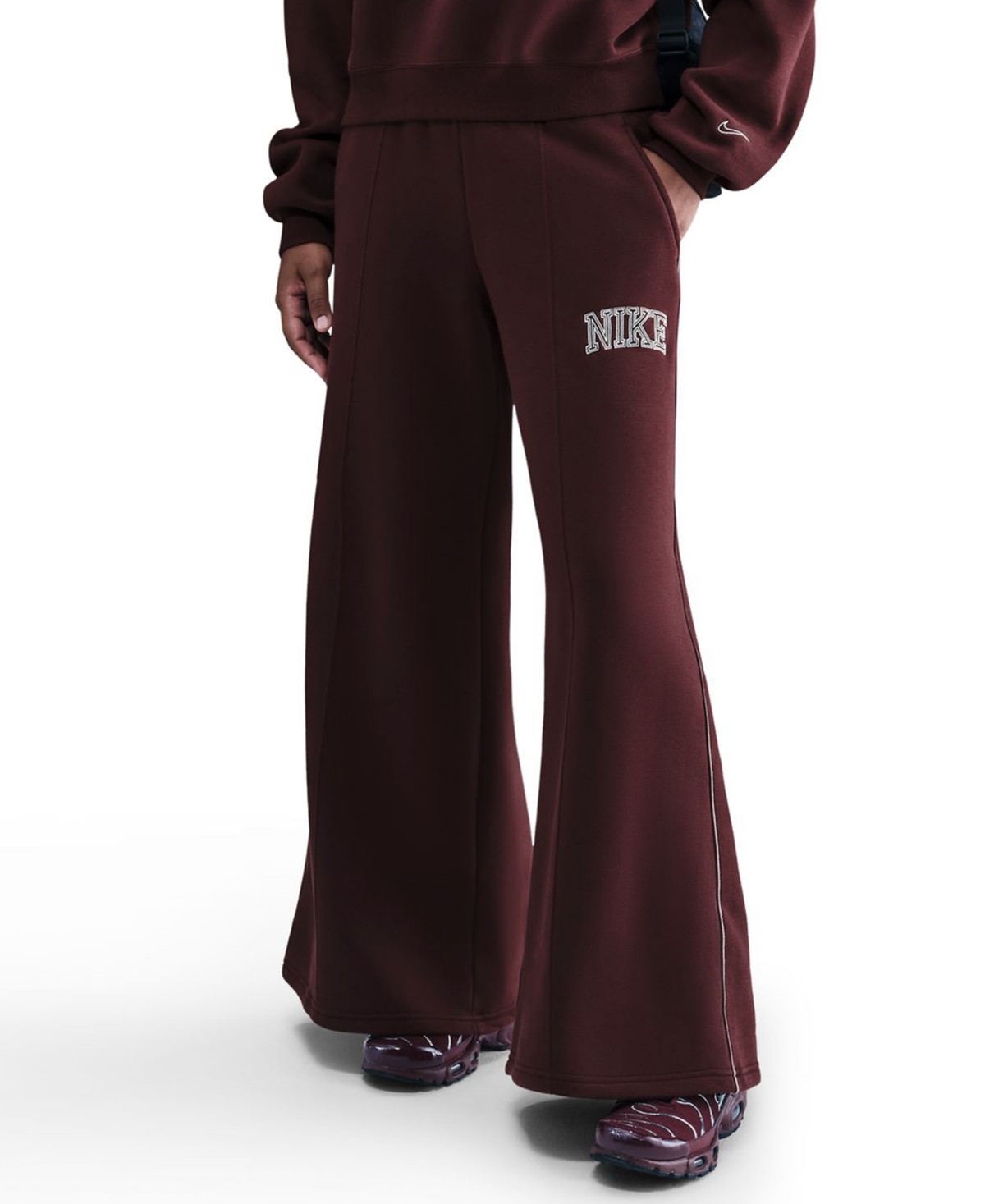 Click here for Nike Womens Phoenix Fleece Wide-Leg Sweatpants - B... prices