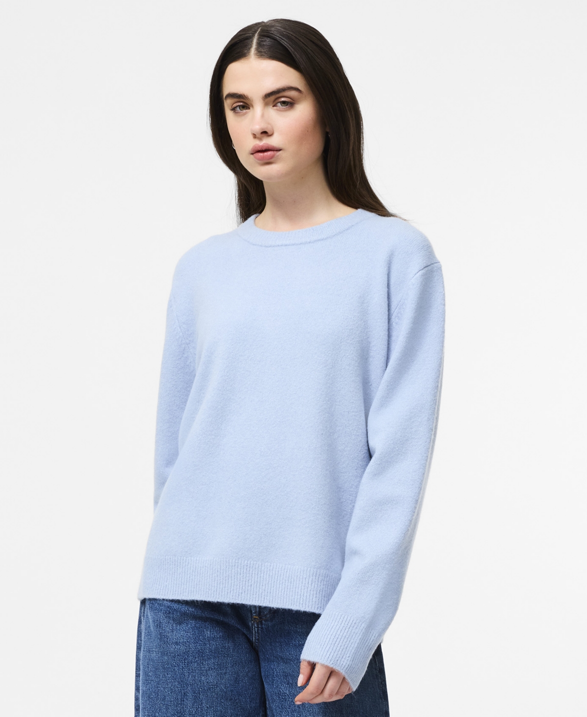 French Connection Womens Long Sleeve Sweater Top - Moon Mist