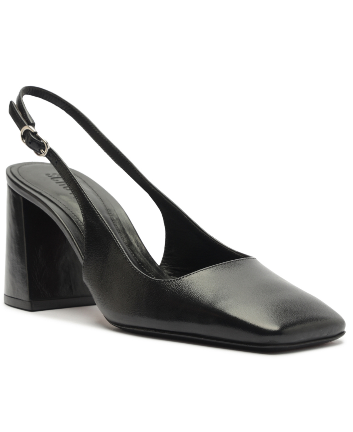 Click here for Schutz Womens Leia Block Heel Pumps - Black prices