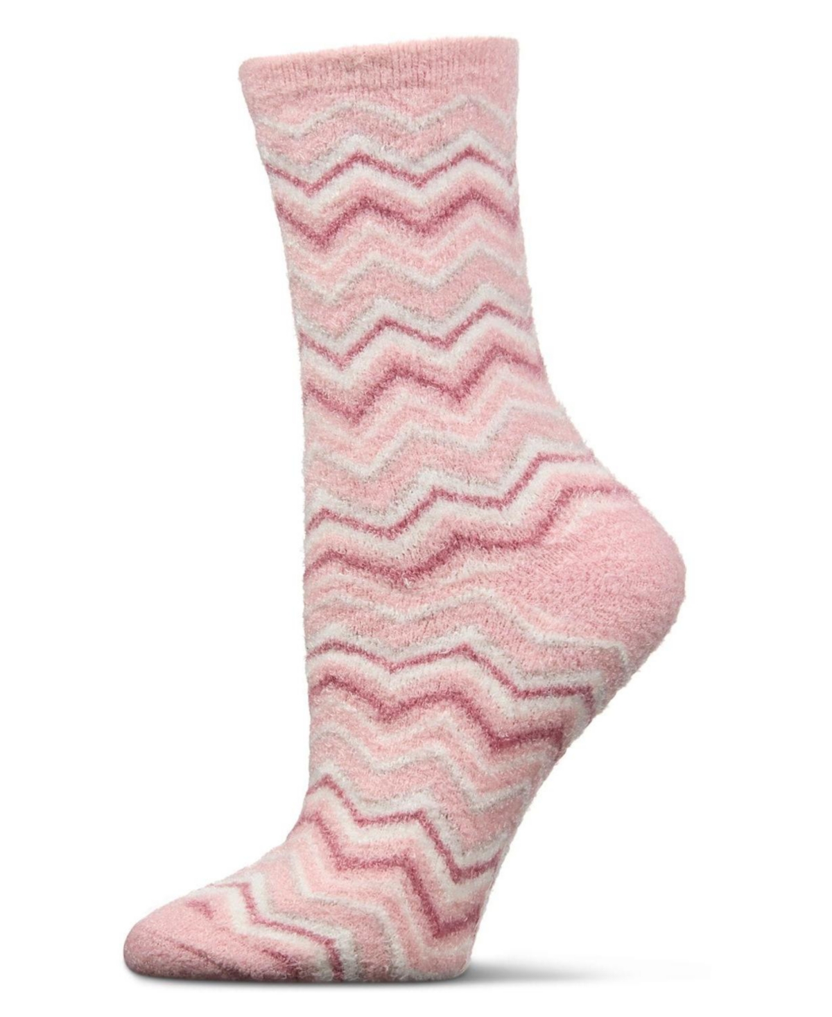 Click here for MeMoi Womens Zig Zag Stripes Aloe Infused Crew Soc... prices