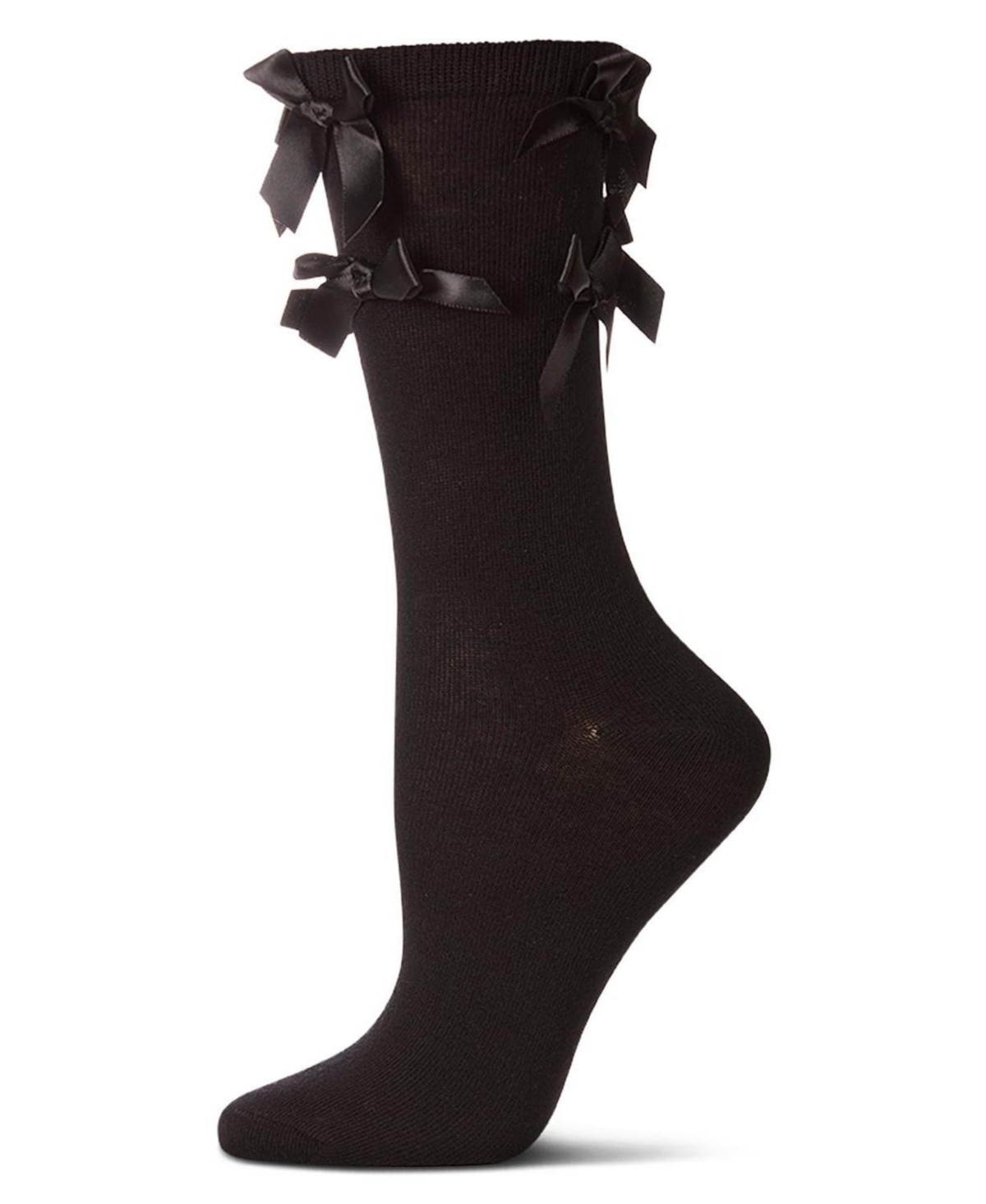 Click here for MeMoi Womens Multiple Knit-On Bows Cotton Rich Cre... prices