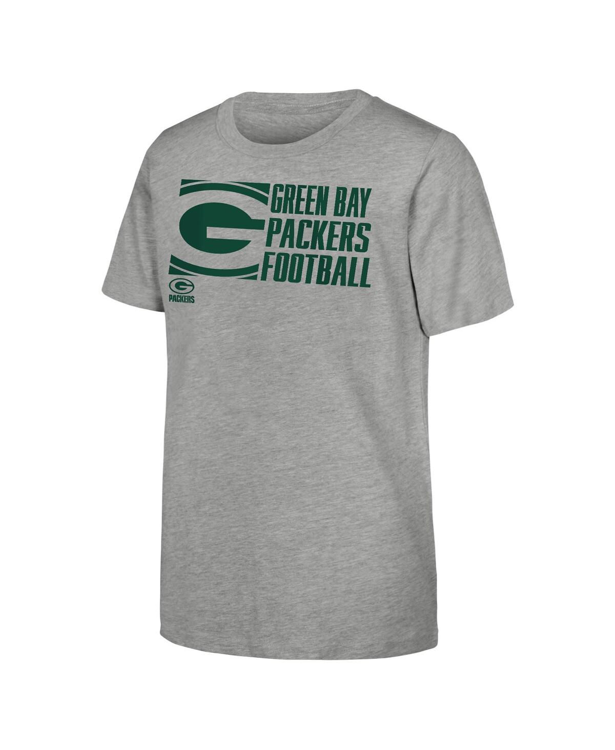 Click here for Outerstuff Big Boys and Girls Heather Gray Green B... prices