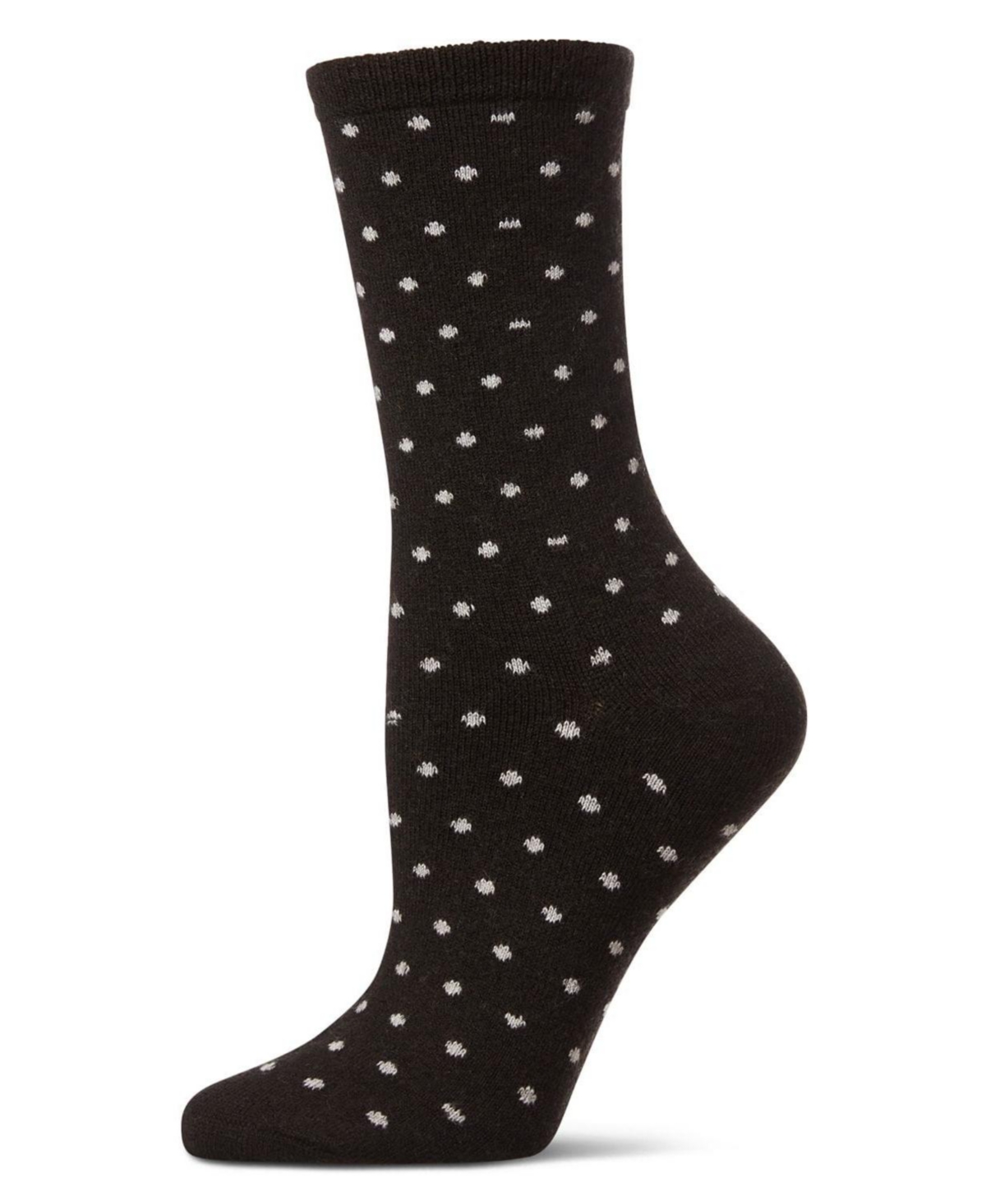 Click here for MeMoi Womens Mini Dot Cashmere Crew Socks - Black prices