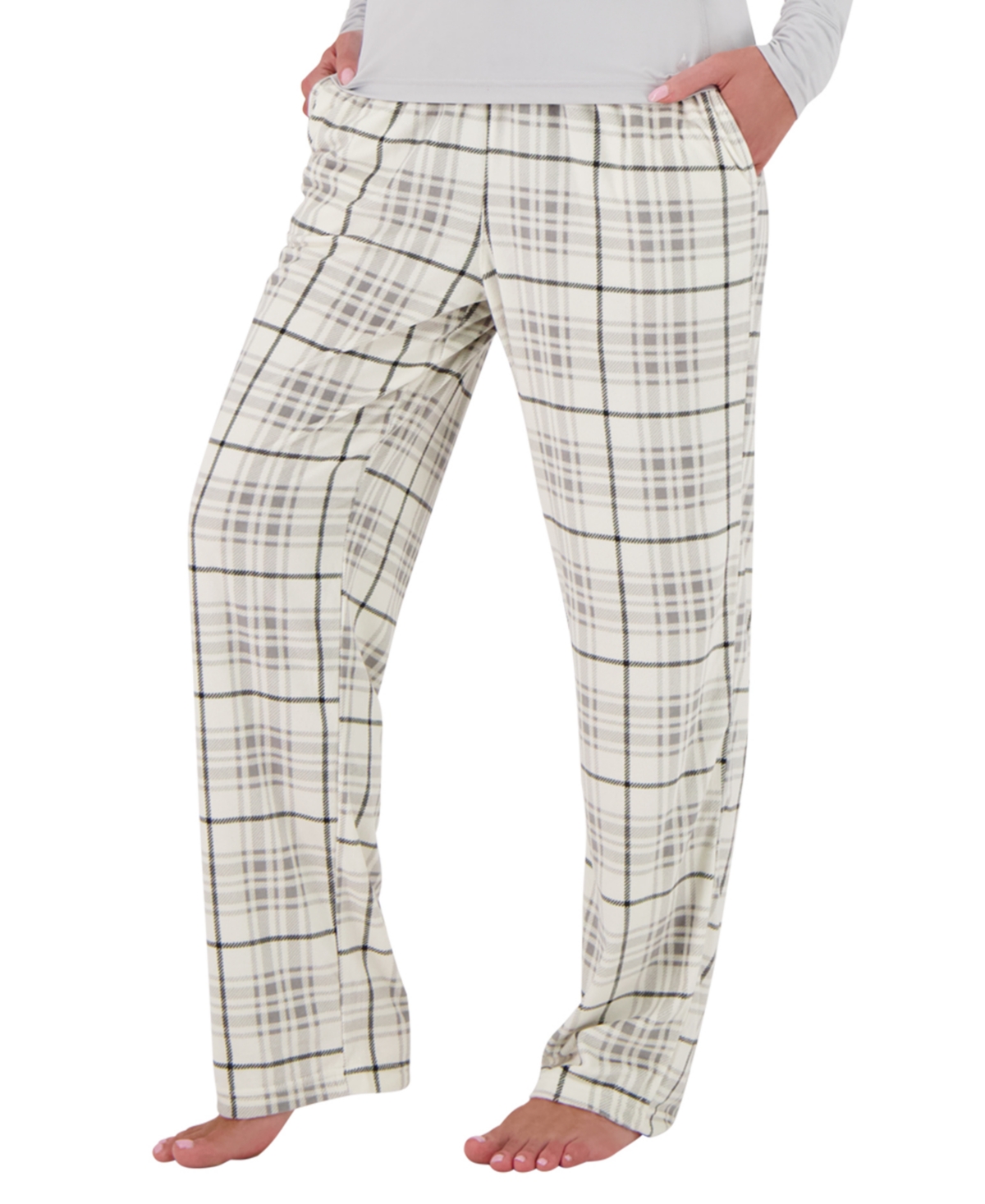 Click here for Heat Holders Womens Regular Fit Pants - Grey/cream prices