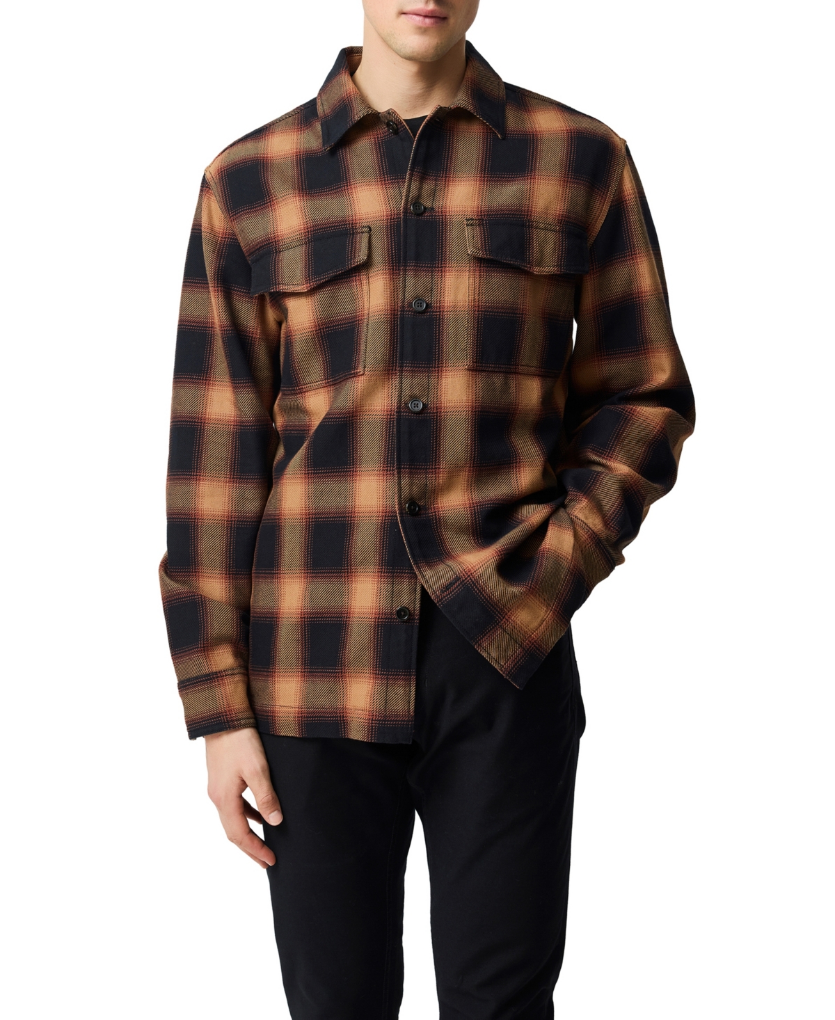 Click here for Rodd & Gunn Mens Bennets Long Sleeve Shirt - Lava prices