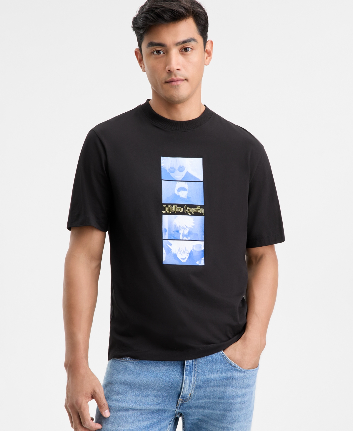 Click here for Hugo Boss Mens Nuley Short-Sleeve JuJuTsu Kaisen G... prices