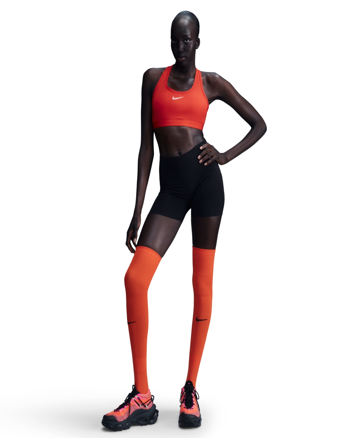 Click here for Nike Womens Swoosh Padded Sports Bra - University... prices