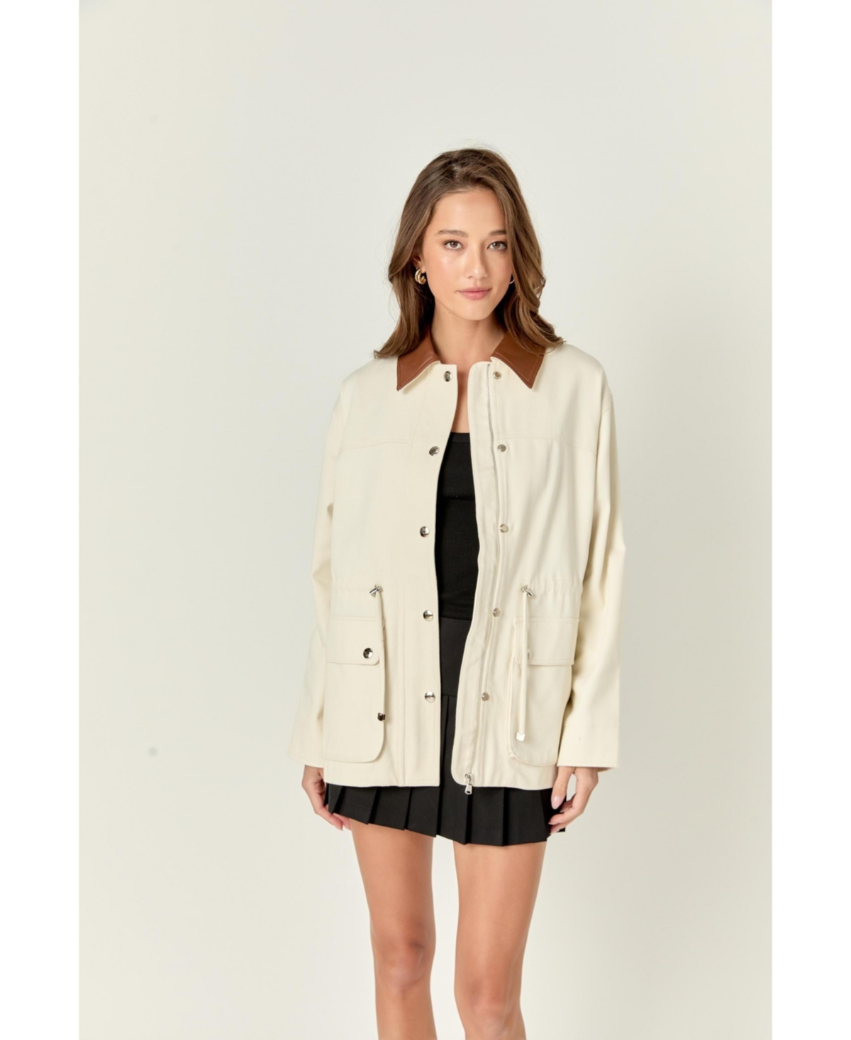 Click here for English Factory Womens Work Jacket - Ivory prices