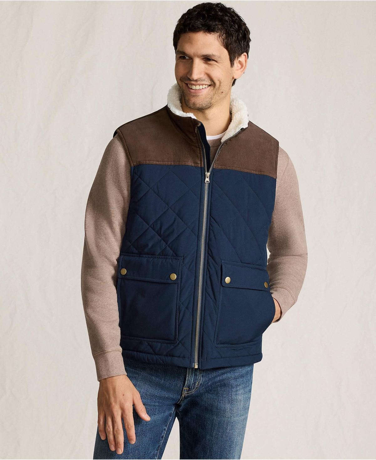 Click here for Lands End Mens Insulated Field Vest - Radiant navy prices