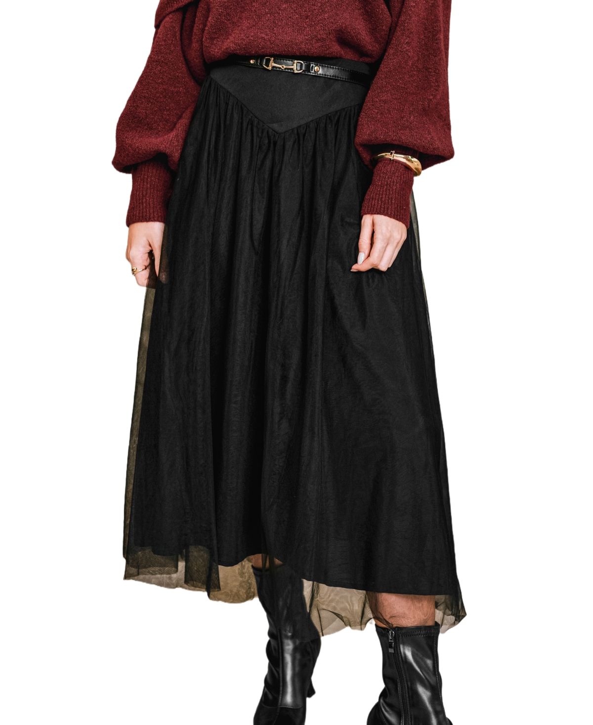 Click here for Cupshe Womens Starry Nights Black Midi Skirt - Bla... prices