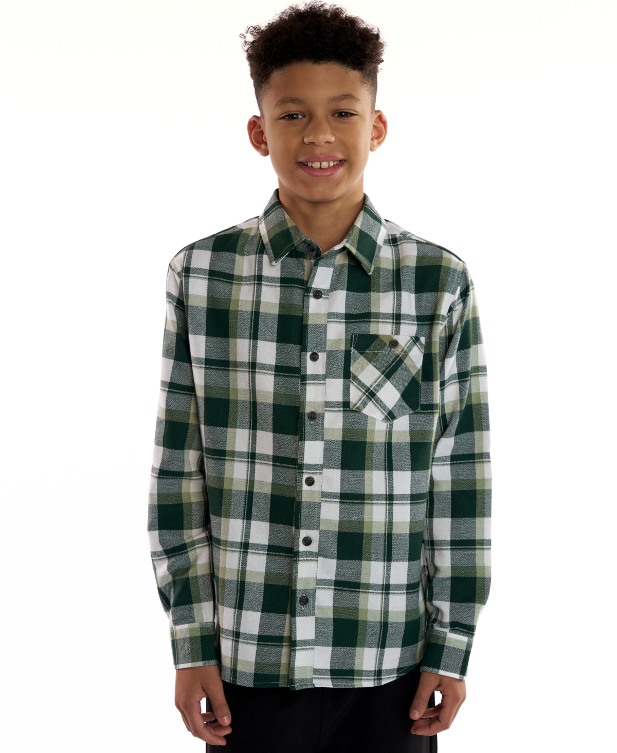 Click here for Sovereign Code Boys 5-20 Dixon Plaid Long Sleeves... prices
