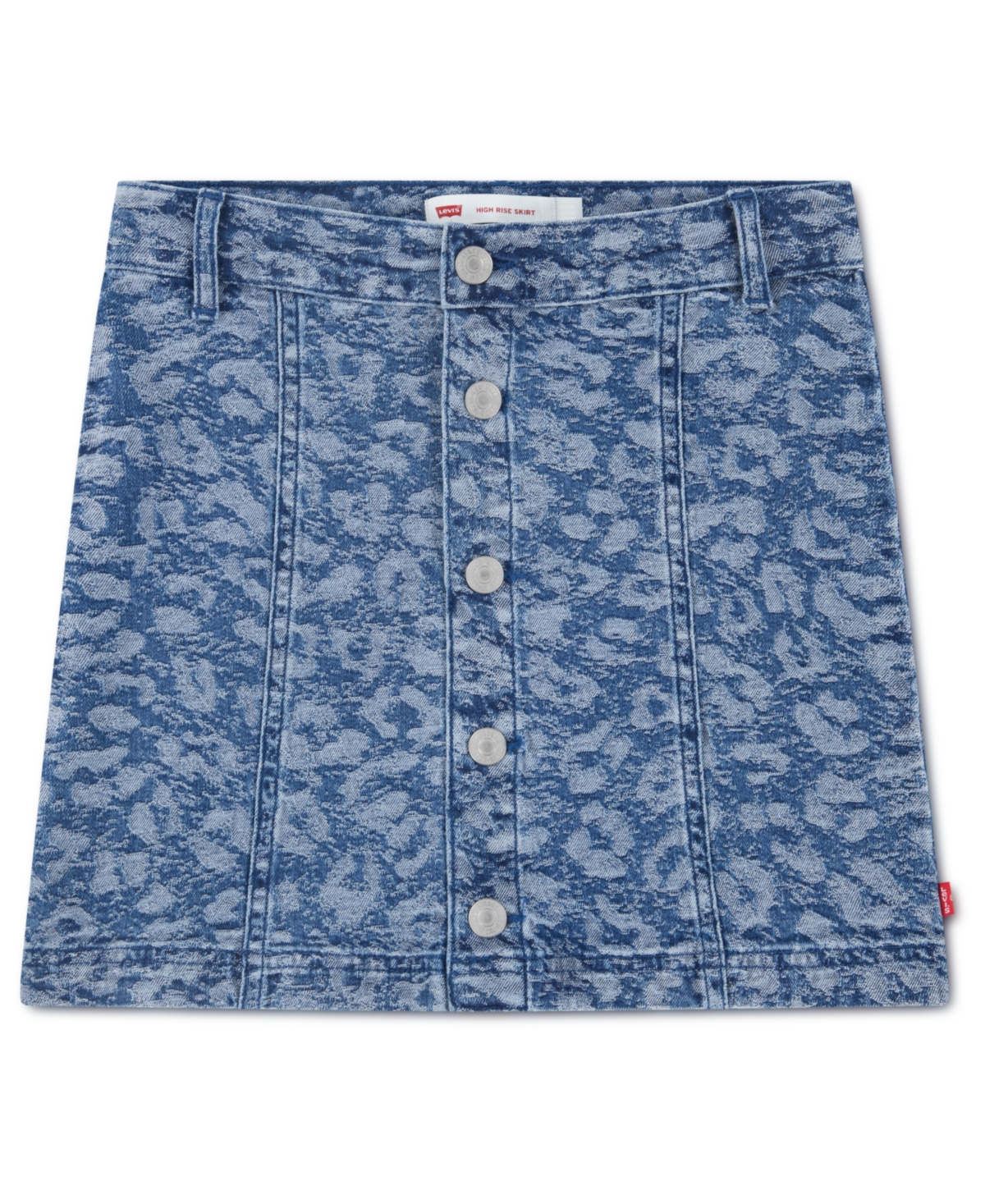 Click here for Levis Girls 7-16 Leopard Denim Button Front Skirt... prices