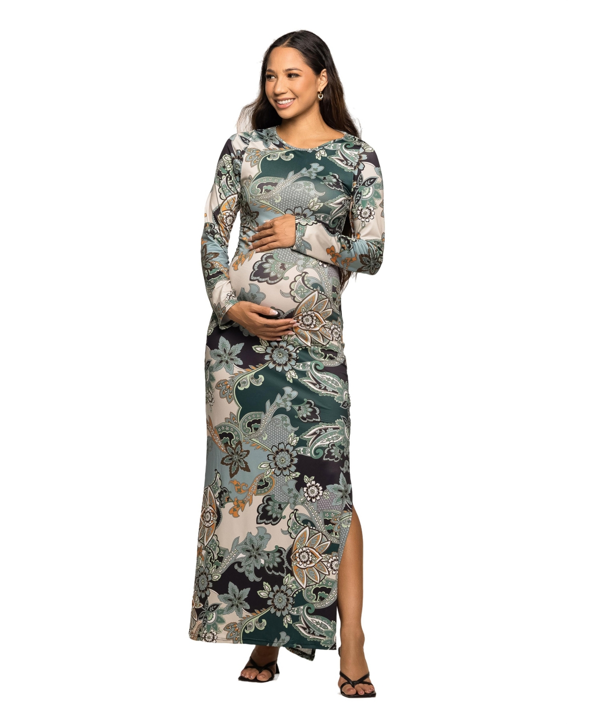 Click here for 24seven Comfort Apparel Womens Maternity Long Slee... prices