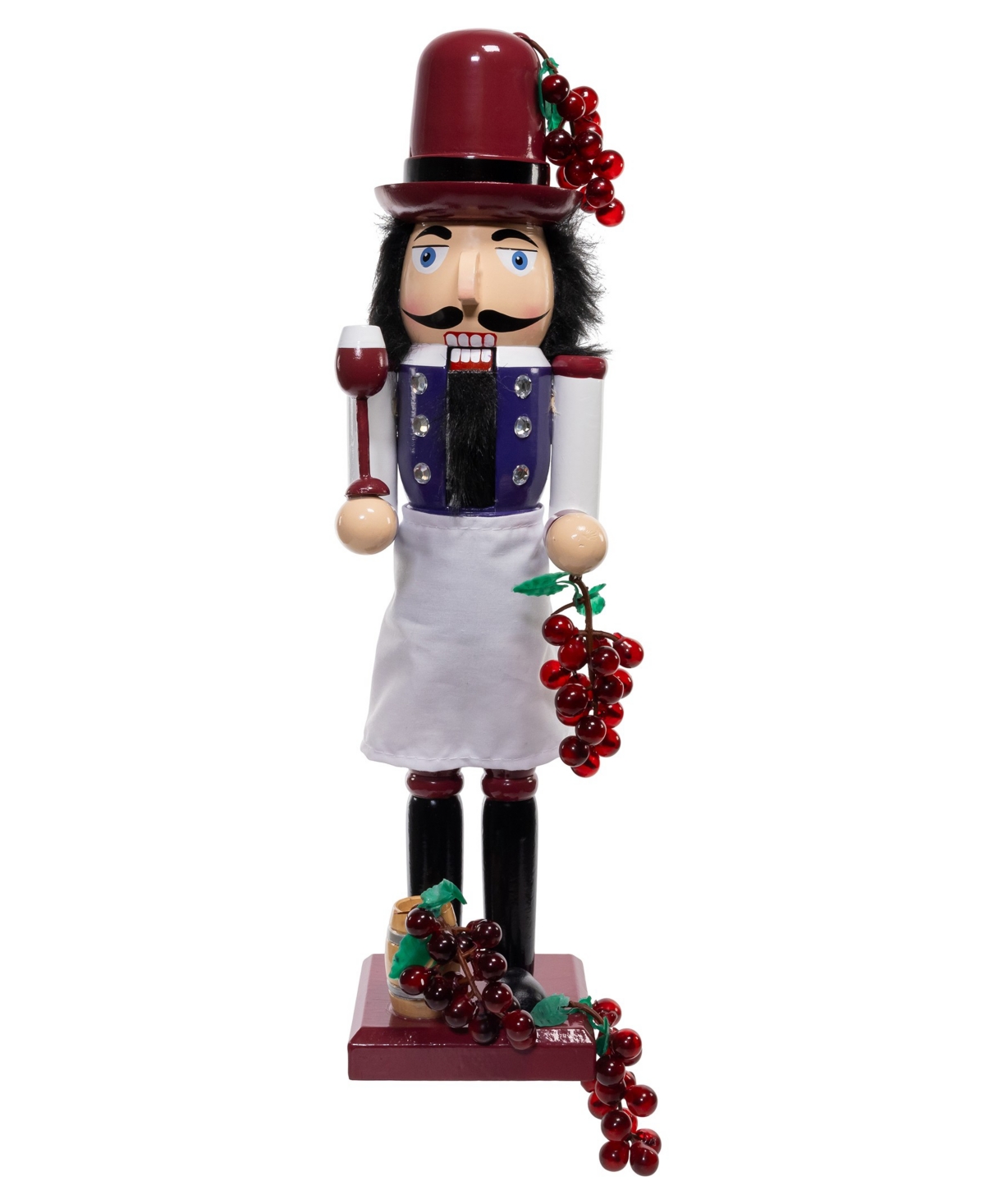 Click here for Kurt Adler 15-Inch Wooden Wine Nutcracker - Multi prices