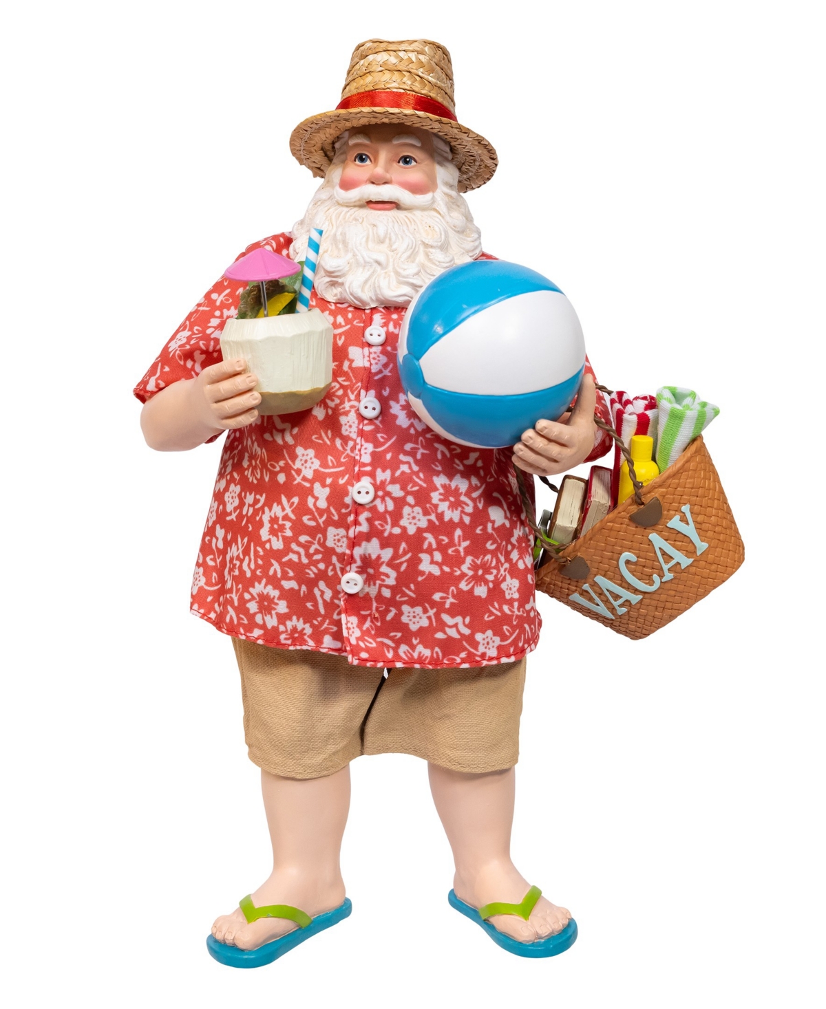 Click here for Kurt Adler 10.5-Inch Fabriche Palm Beach Santa - M... prices