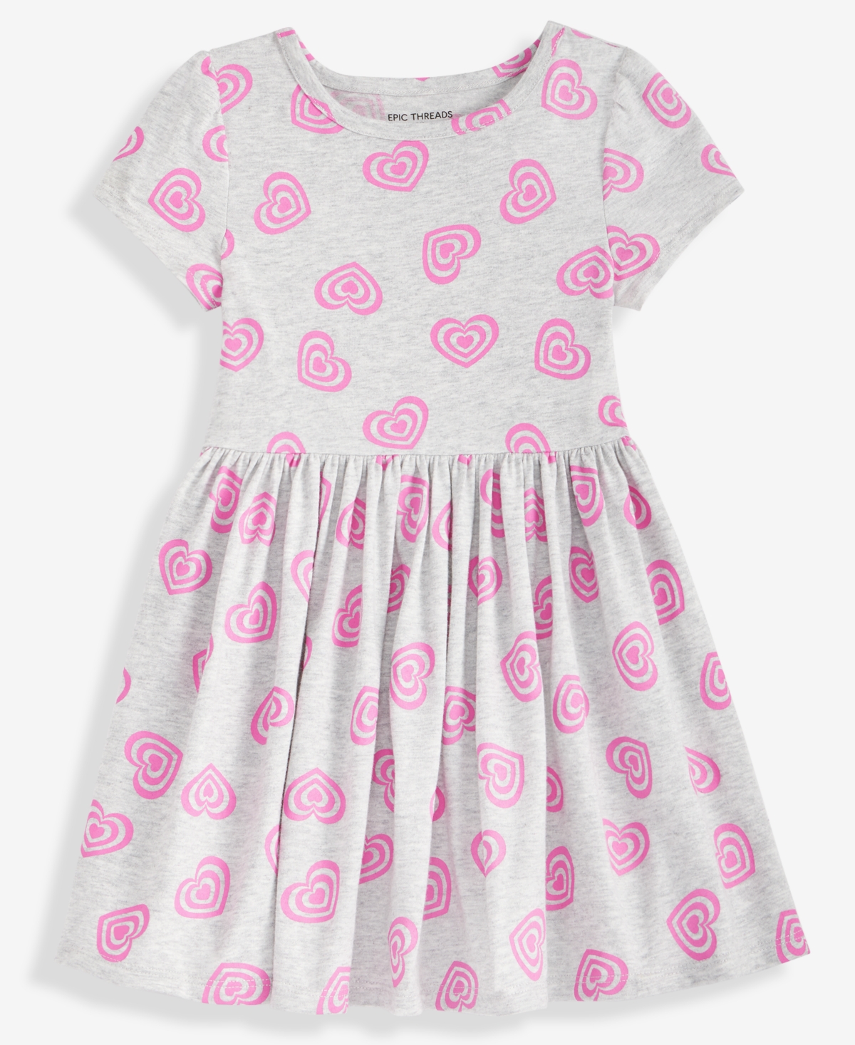 Click here for Epic Threads Girls Toddler 2T-4T Heart-Print Short... prices