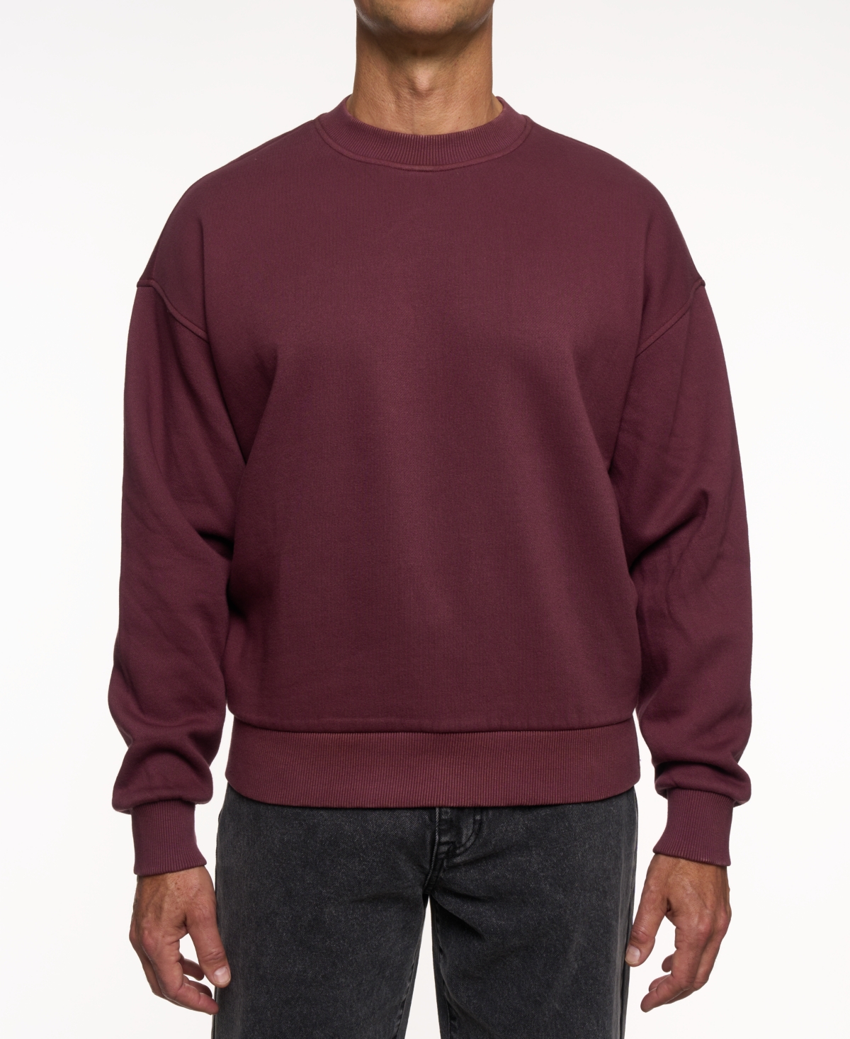 Click here for Lazer Mens Fleece Crewneck Sweatshirt - Deep Wine prices