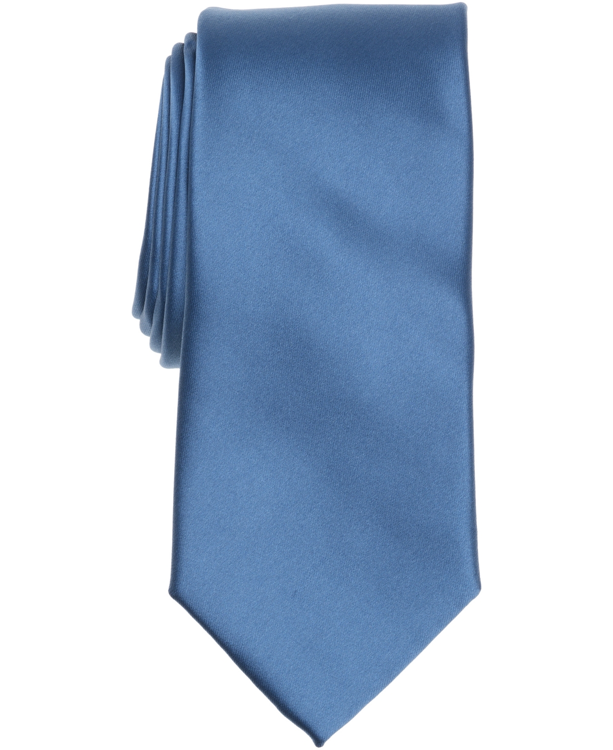 Click here for Mens Perry Ellis Satin Solid Tie - Slate Blue prices