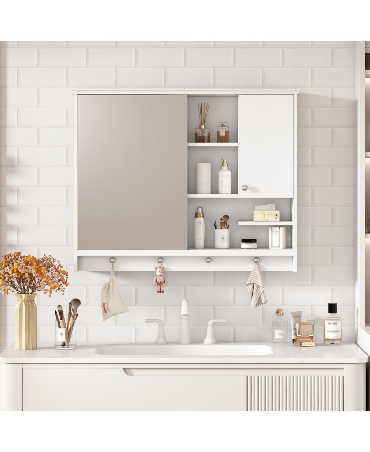 Click here for Casainc 36 Wall Mounted Medicine Cabinet with Mirr... prices