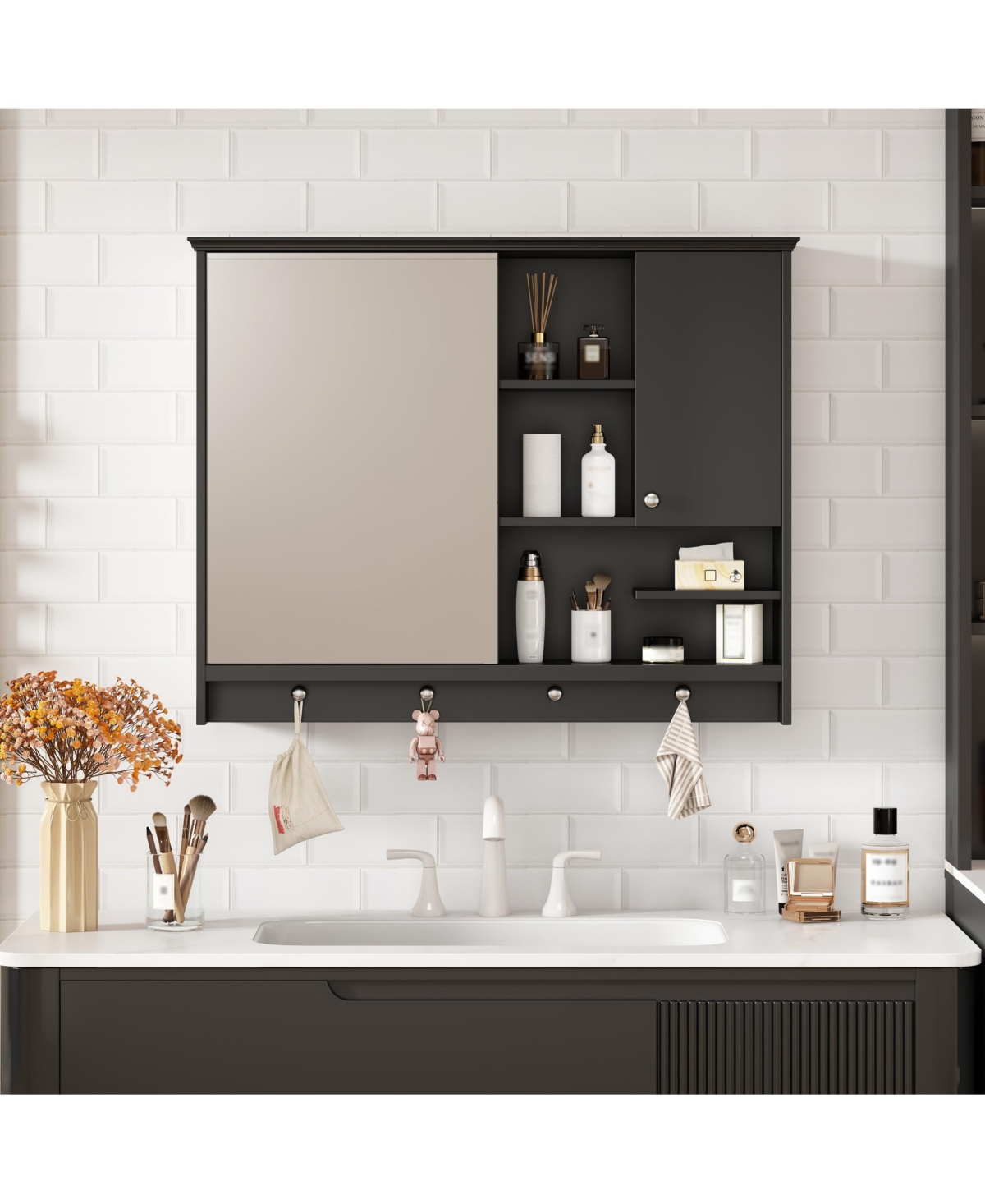 Click here for Casainc 36 Wall Mounted Medicine Cabinet with Mirr... prices