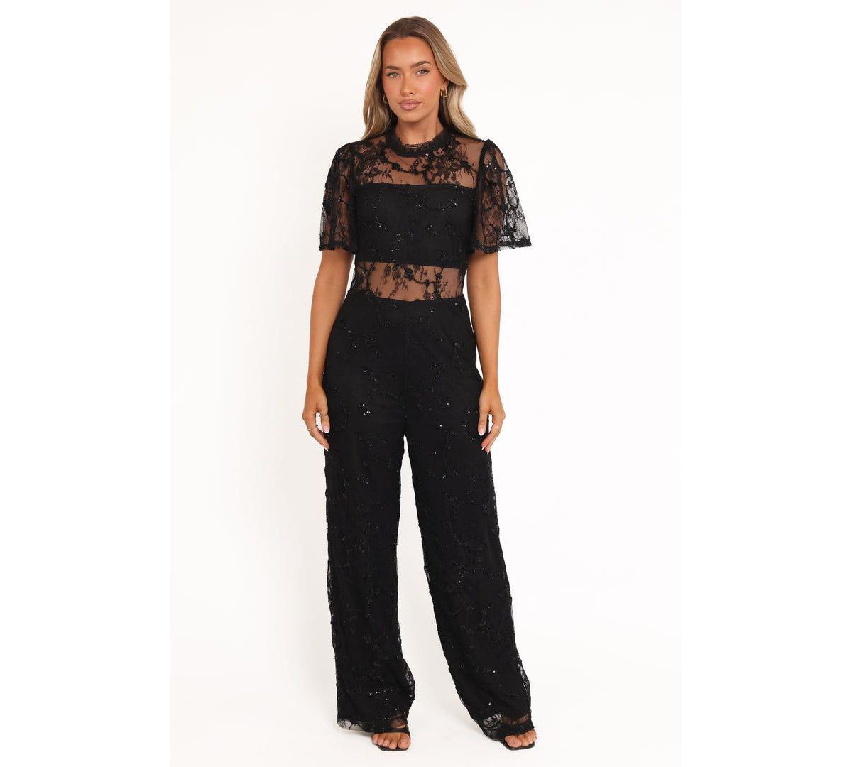 Click here for Petal and Pup Womens Zina Jumpsuit - Black L - Bla... prices