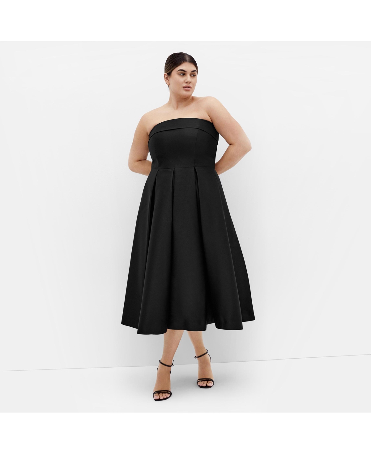 Click here for City Chic Womens Tiffany Strapless Midi Dress - Bl... prices