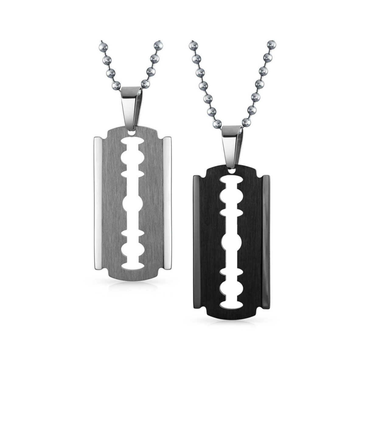 Click here for Bling Jewelry Set of 2 Hip Hop Biker Jewelry Razor... prices