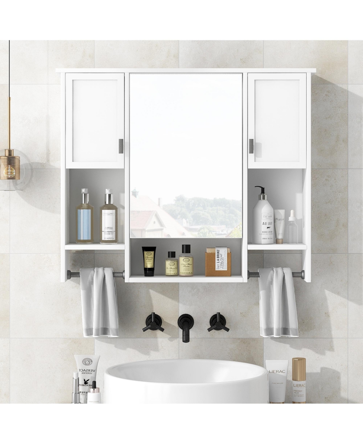 Click here for Casainc 35 x 28 Modern Wall Mounted Bathroom Stora... prices