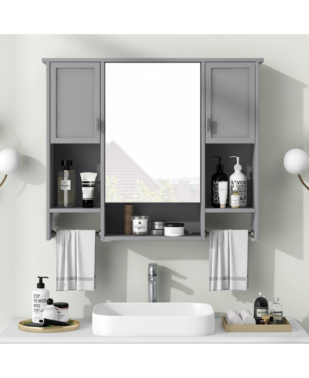 Click here for Casainc 35 x 28 Modern Wall Mounted Bathroom Stora... prices