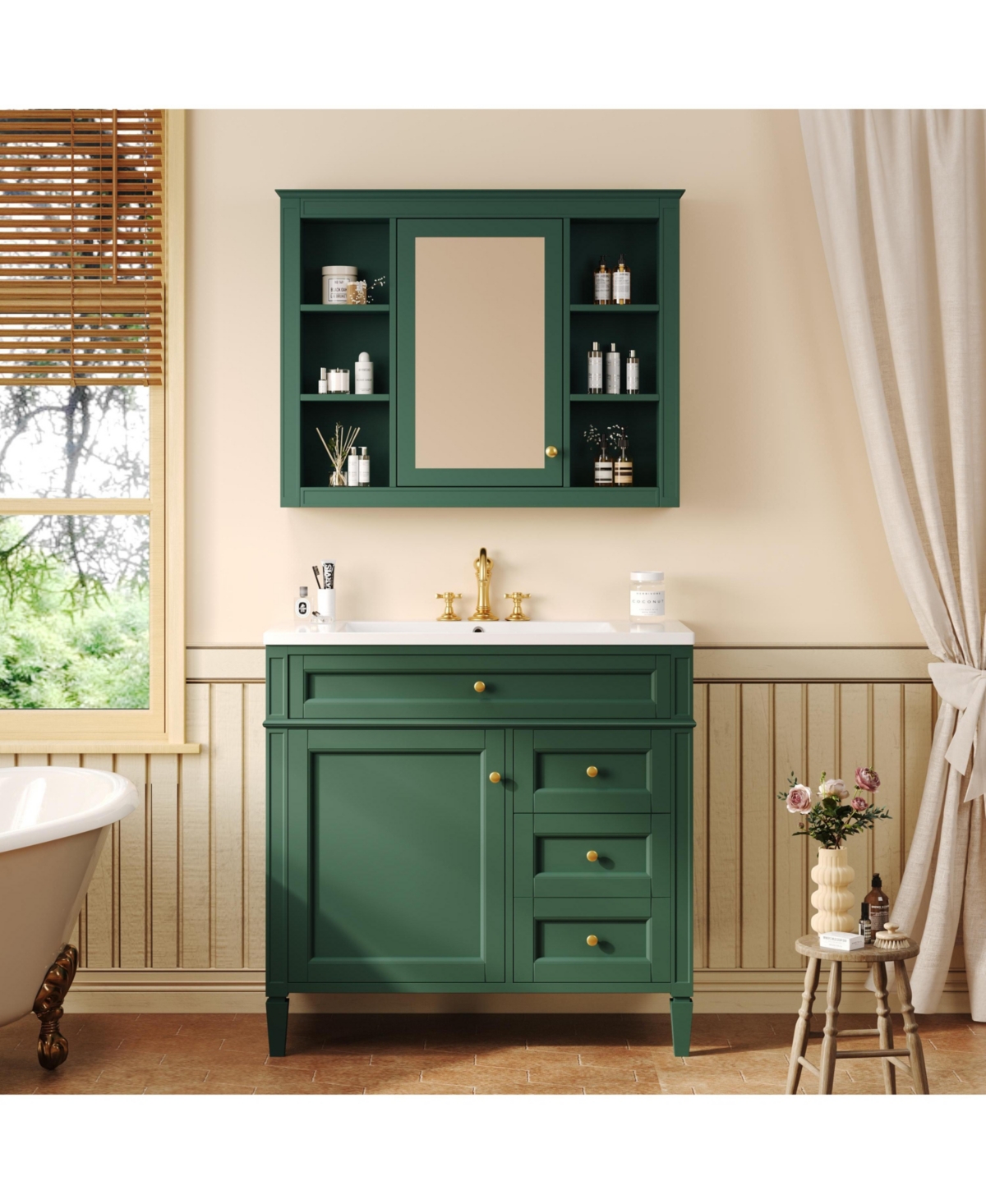 Click here for Casainc 36 Bathroom Vanity with Top Sink  Mirror C... prices