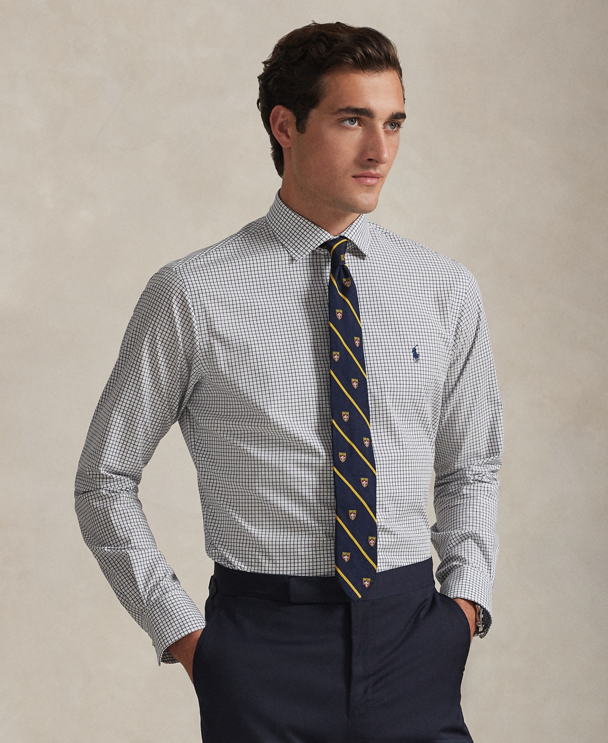 Click here for Polo Ralph Lauren Mens Classic-Fit Stretch Poplin... prices