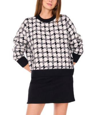 Click here for Vince Camuto Houndstooth Pull On Sweater Xxs 3x prices