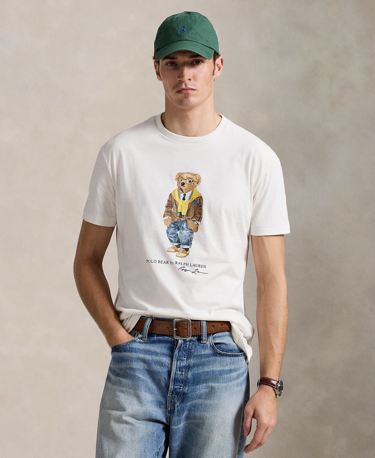 Polo Ralph Lauren Mens Classic Fit Polo Bear Jersey T-Shirt - Nevis