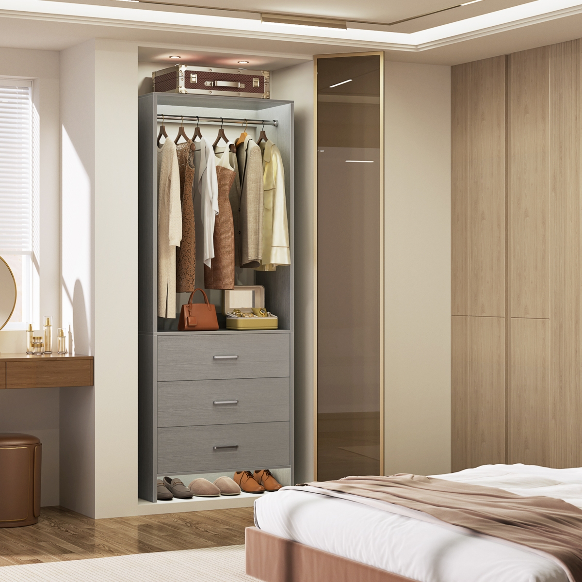 Click here for 24" Freestanding Closet Organizer System with... prices